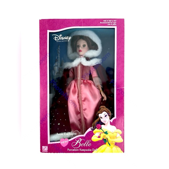 Disney | Toys | Vintage 202 Disney Princess Belle Porcelain Keepsake ...